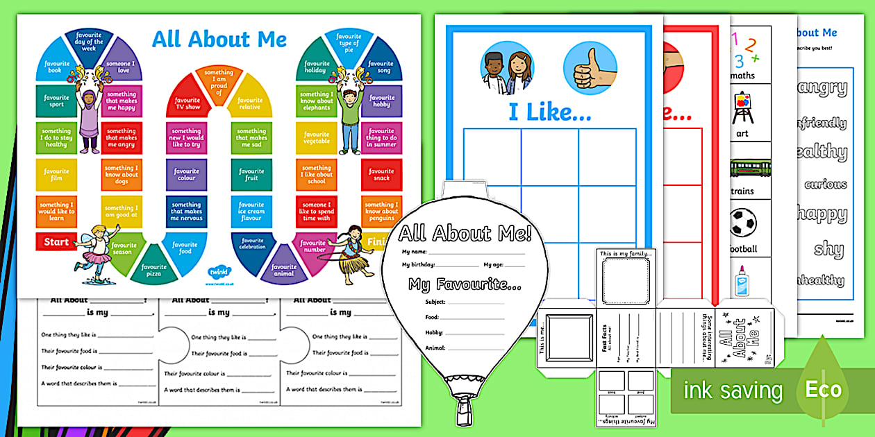 Back to School All About Me Activity Pack (teacher made)