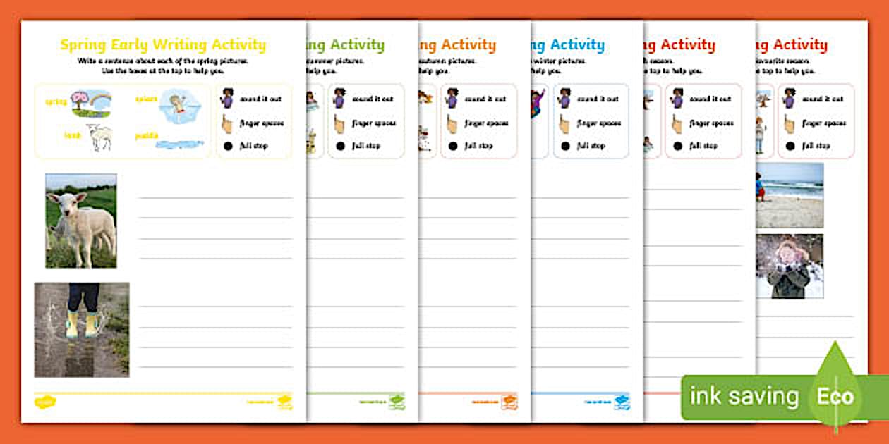 The Seasons Early Writing Activities (teacher made) - Twinkl