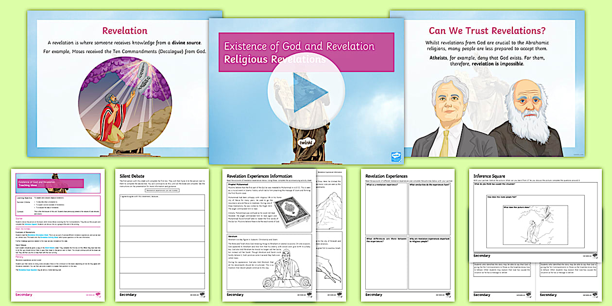 Existence of God and Revelations Lesson 3: Religious Revelations
