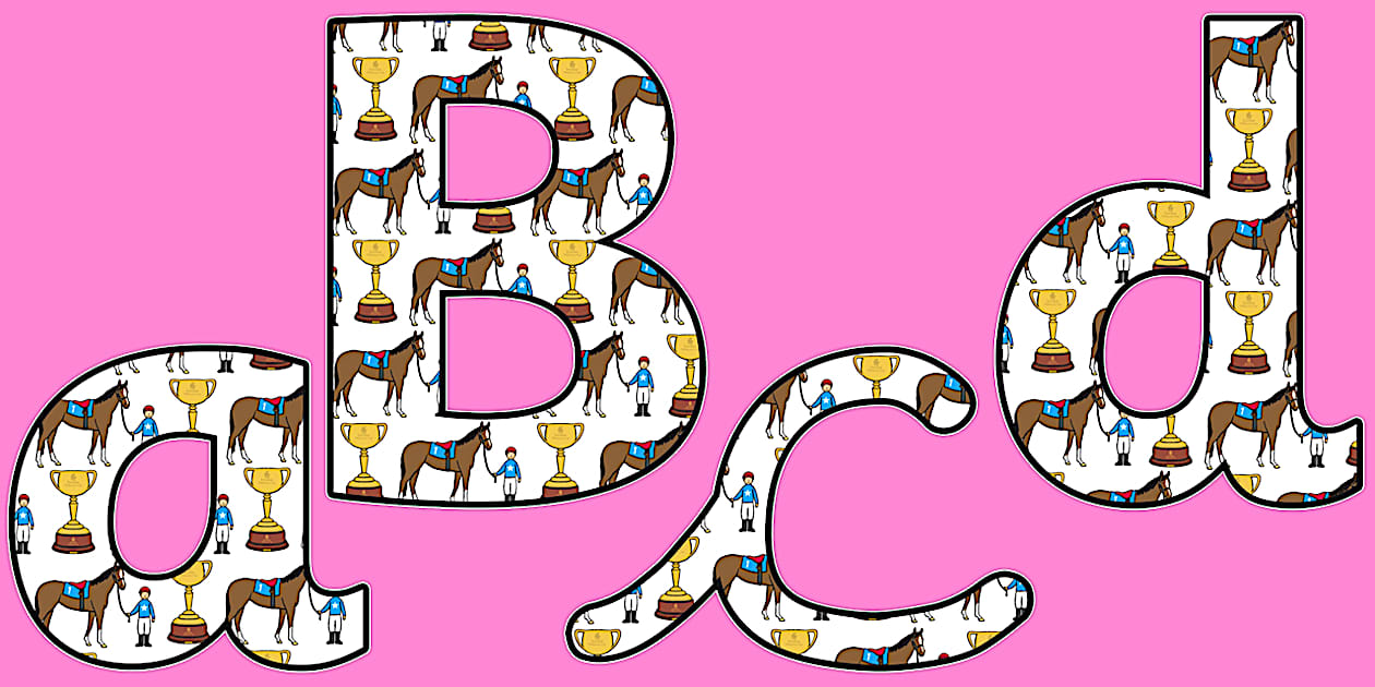 Melbourne Cup Display Letters and Numbers (teacher made)