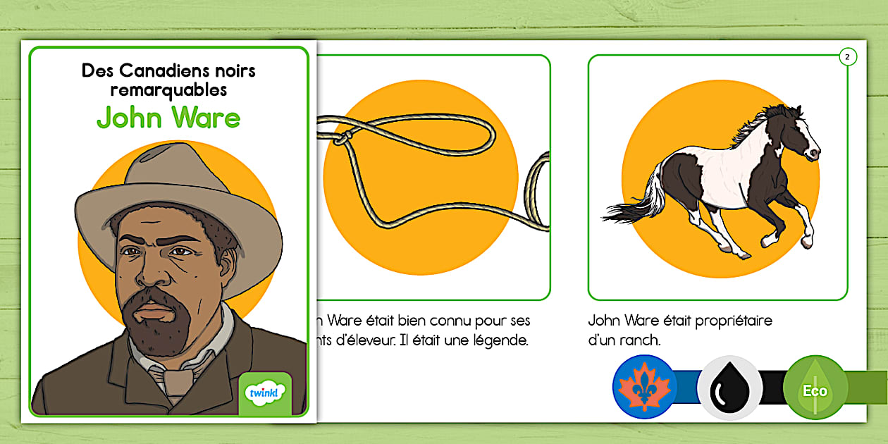 Remarkable Black Canadians Easy Readers French: John Ware