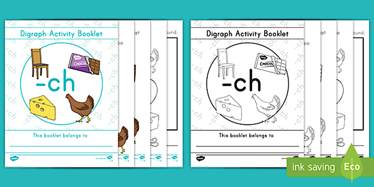 -ch Digraph Activity Booklet - Twinkl