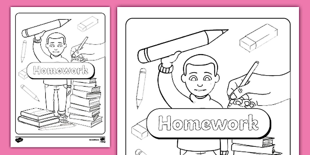 Homework Book Cover Page - Twinkl South Africa Classroom