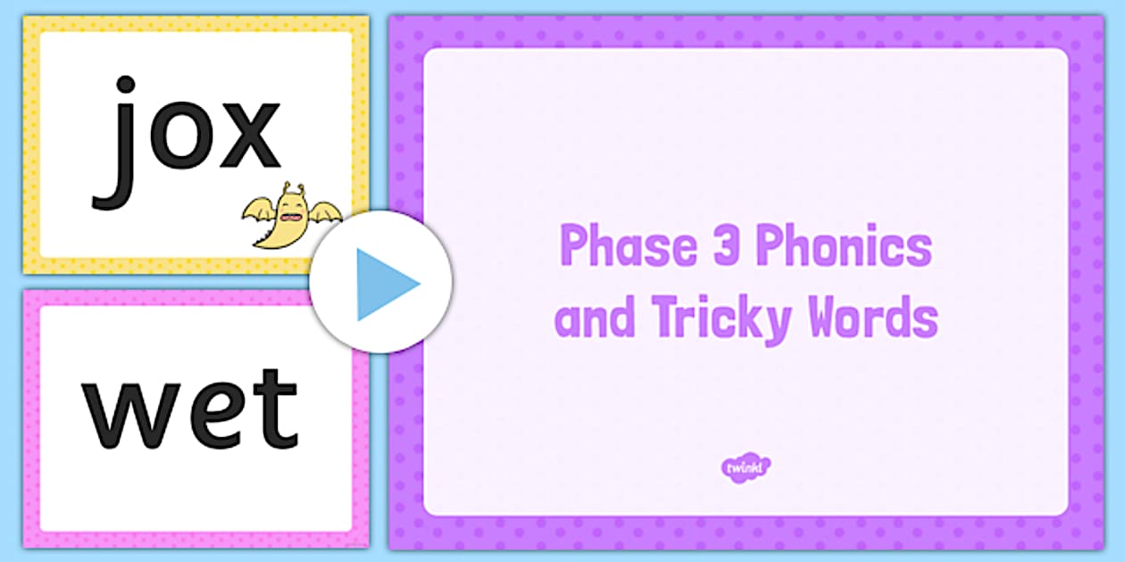 Phase 3 Phonics and Tricky Words Assessment PowerPoint