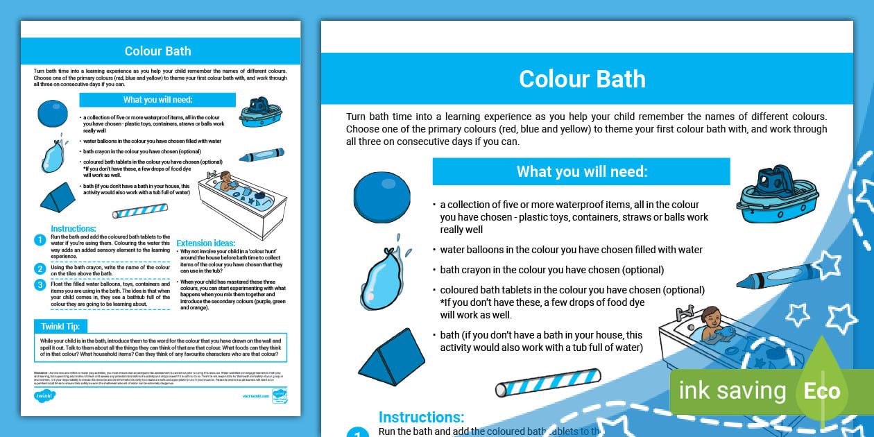 Colour Bath - Parents - Bath Time Fun