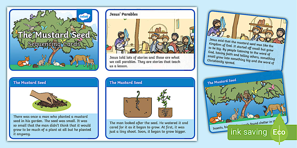 KS1 The Parable of the Mustard Seed Sequencing Cards