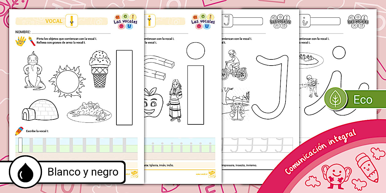 Guía de Trabajo Actividades con la vocal i