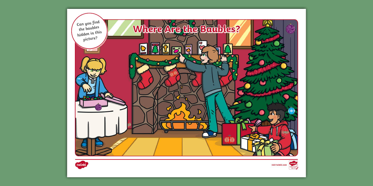 Where's the Bauble? I Spy Activity - Twinkl