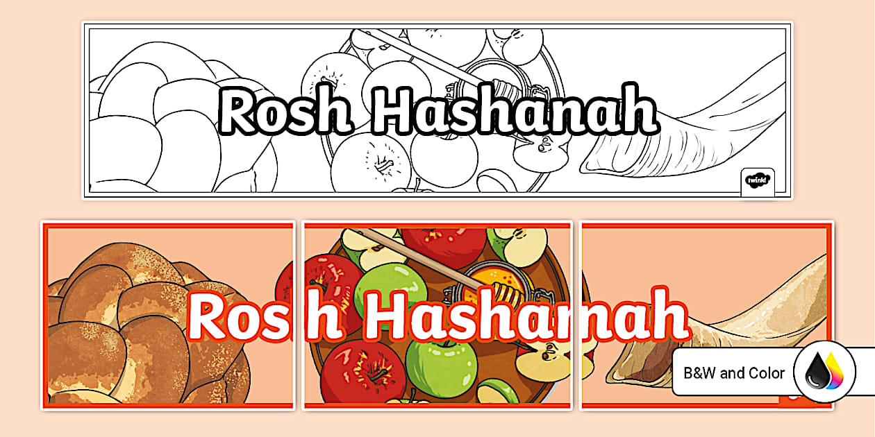 Rosh Hashanah Banner for 3rd-5th Grade | Twinkl USA - Twinkl