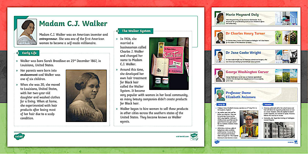 Black History Month KS2 Inspirational Black Scientists and Inventors ...