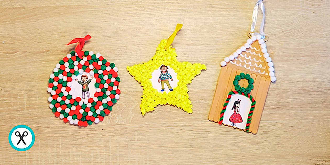 Christmas Picture Ornament Pack | Twinkl Crafts - Twinkl