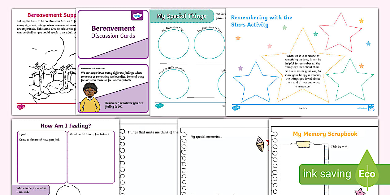 Bereavement EYFS Support Activity Pack (professor feito)