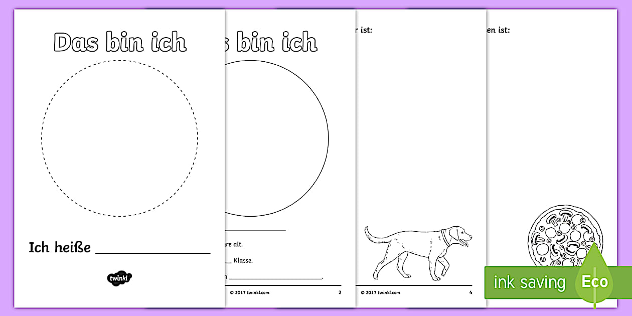 All About Me German Booklet (teacher made) - Twinkl