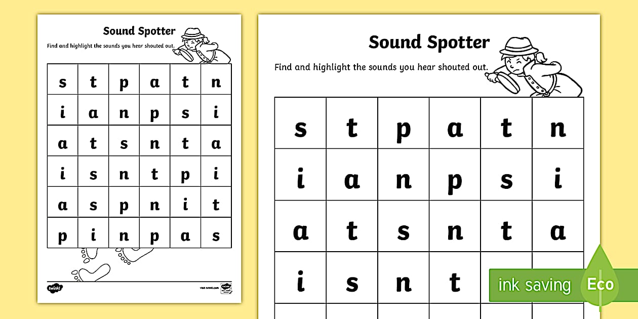 Sound Spotter Worksheet / Worksheet (teacher made) - Twinkl