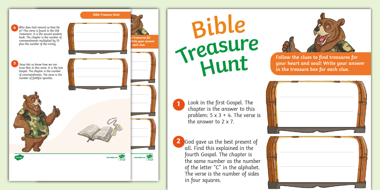 Vacation Bible School Treasure Hunt | Religion | Twinkl USA