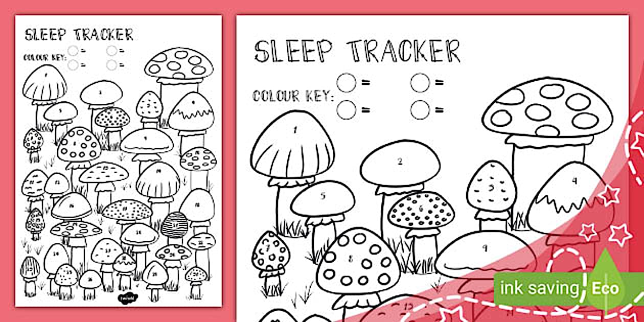 Nature-Themed Sleep Tracker Bullet Journal