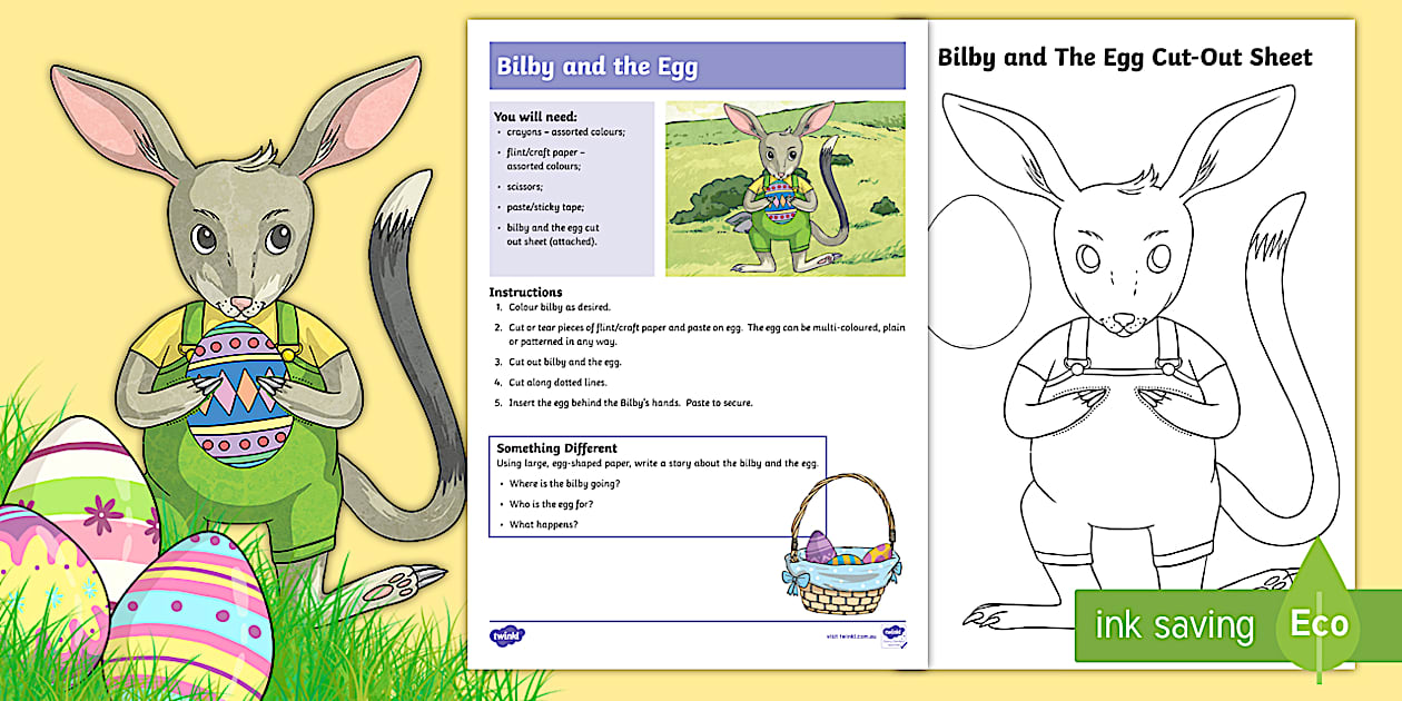 The Bilby and the Egg Activity (teacher made) - Twinkl