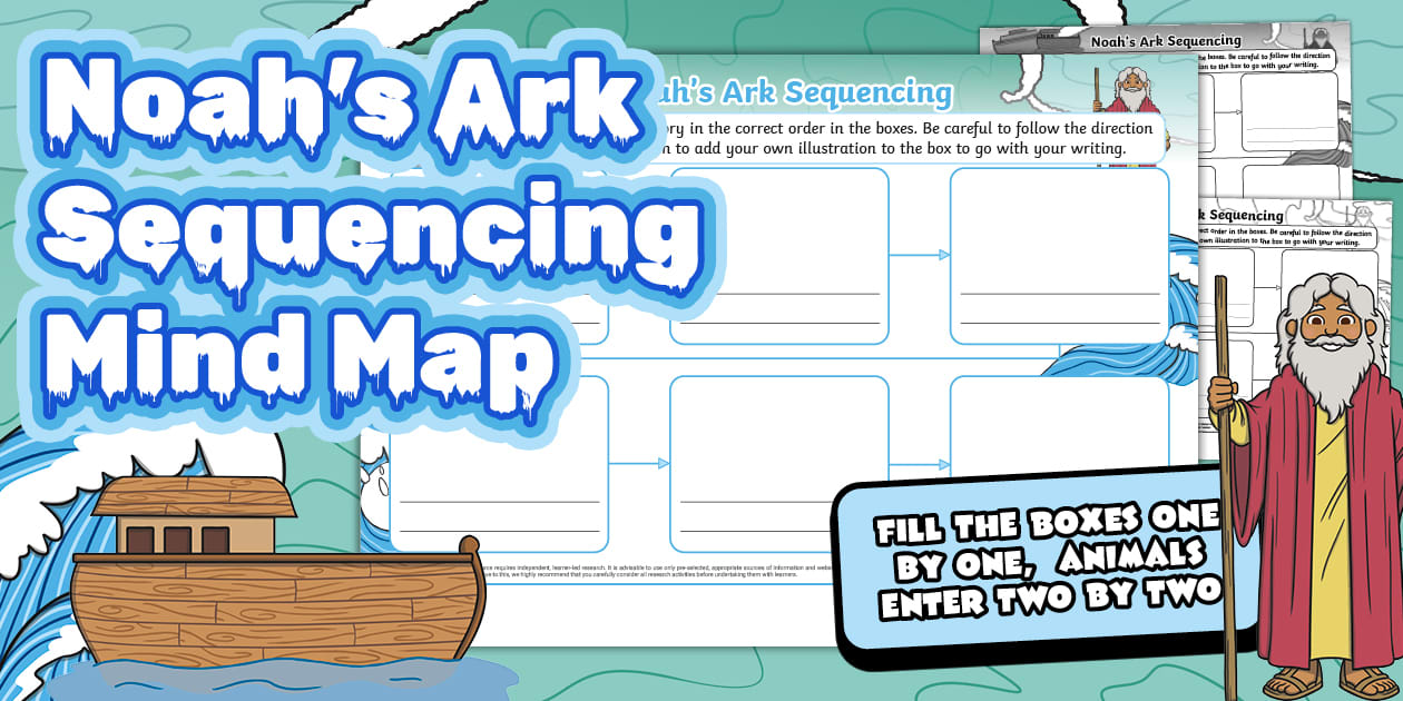 * NEW * Noah's Ark Sequencing Mind Map - Twinkl