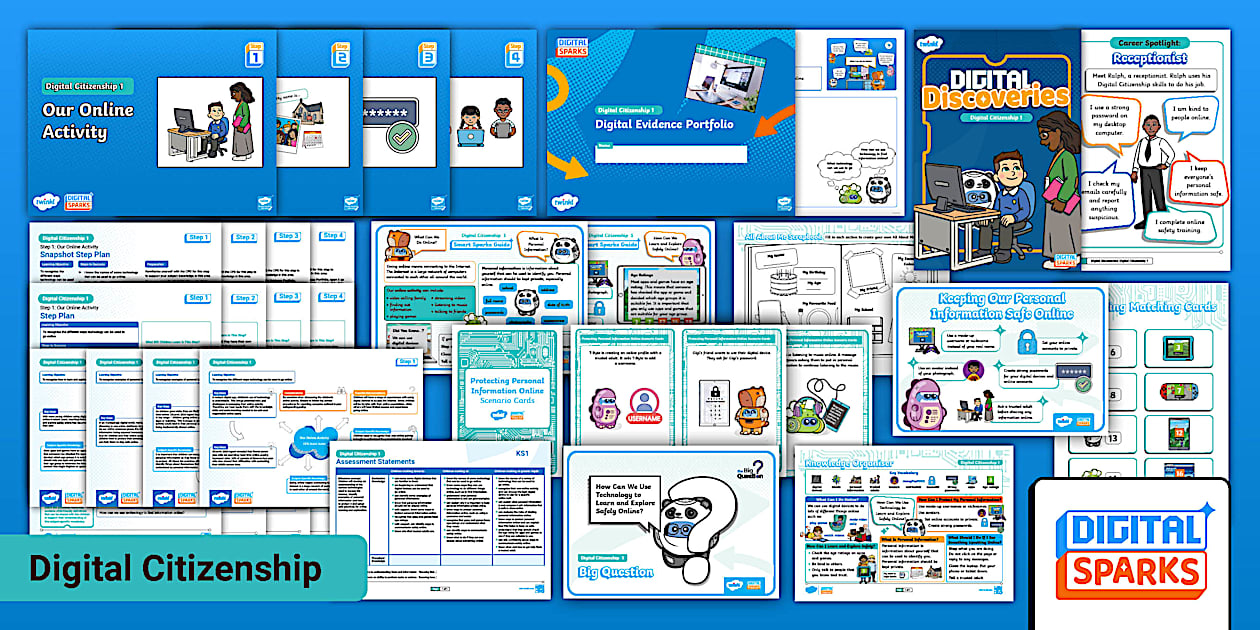 Digital Sparks: Digital Citizenship 1: Unit Pack - Twinkl
