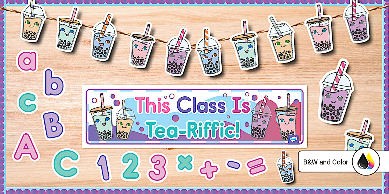 Boba Decor | Classroom Resource | Twinkl USA