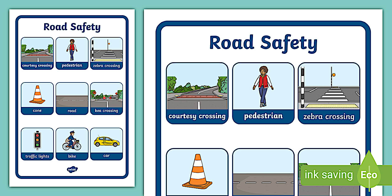 New Zealand Road Safety Word Grid