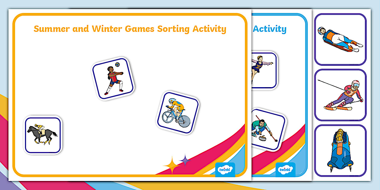 Summer and Winter Games Sorting Activity (teacher made)