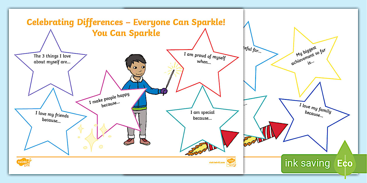 Editable Celebrating Differences – Everyone Can Sparkle! You Can ...