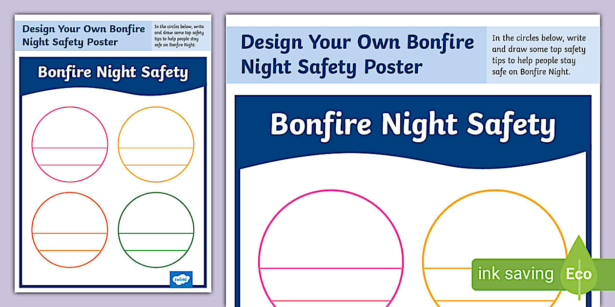 Design Your Own Bonfire Night Safety Poster (Teacher-Made)