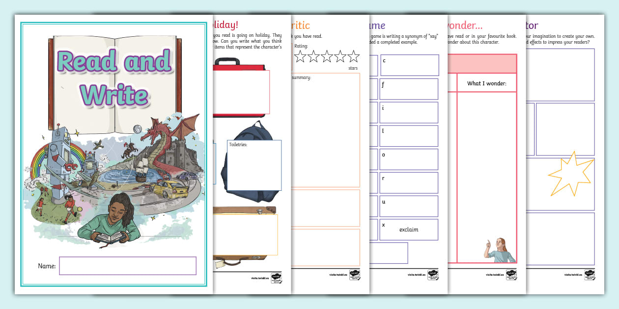 Read and Write Book Review Booklet (teacher made) - Twinkl