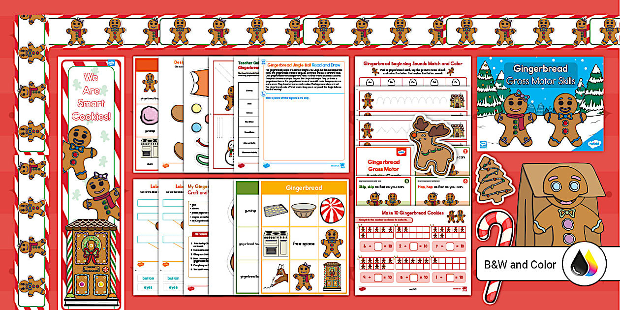 Early Childhood Winter Gingerbread Activity Pack - Twinkl