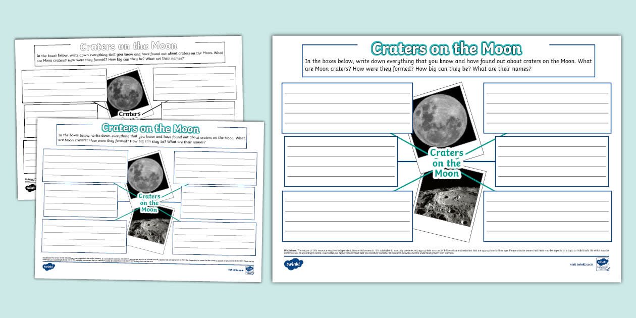 Craters on the Moon Mind Map (Teacher-Made) - Twinkl