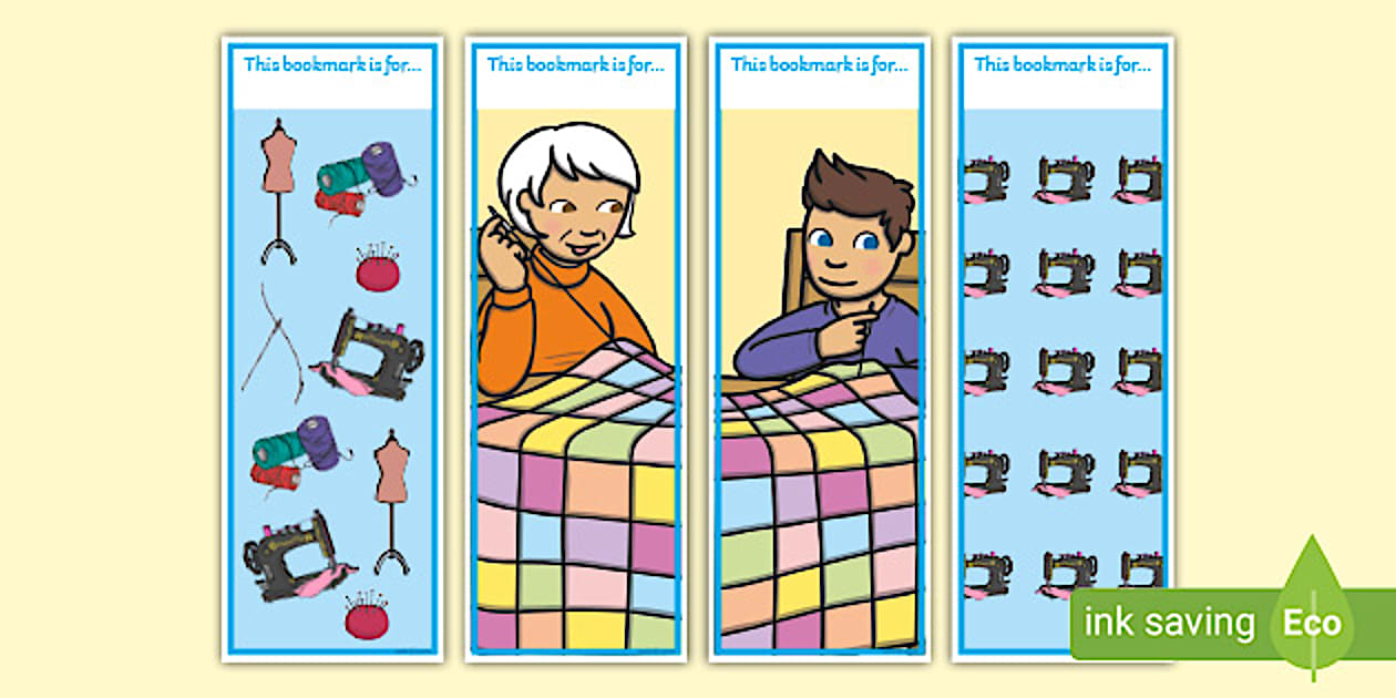 Printable Sewing Machine Bookmarks | Twinkl Reading - Twinkl