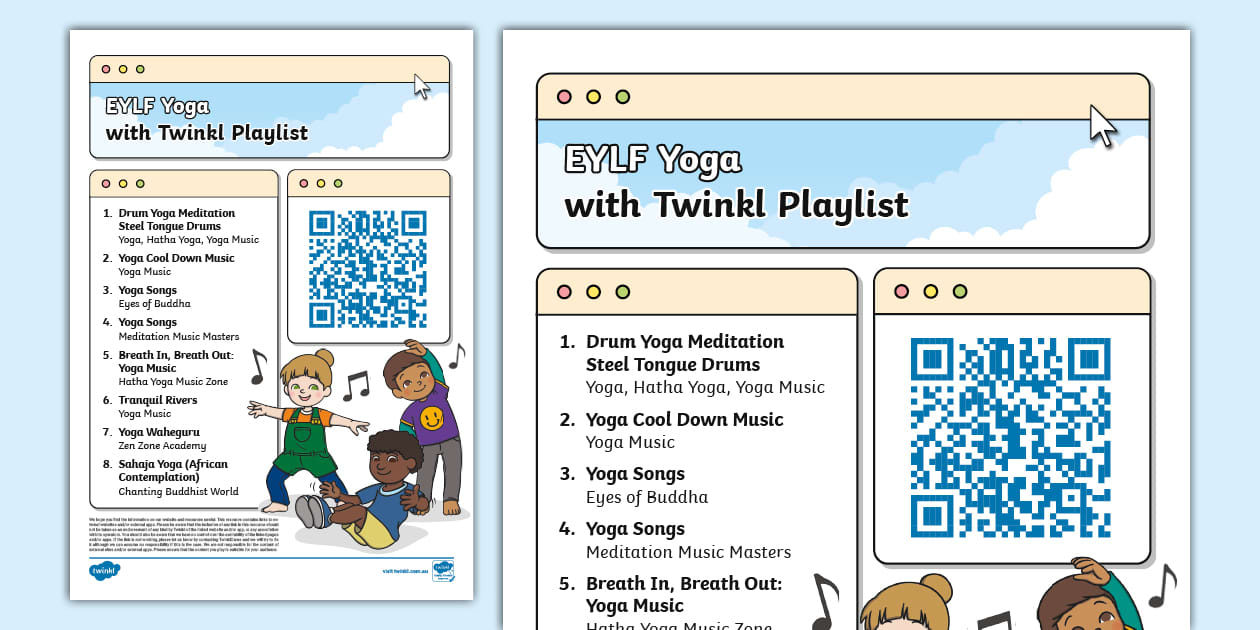 Early Years Yoga with Twinkl Playlist (professor feito)