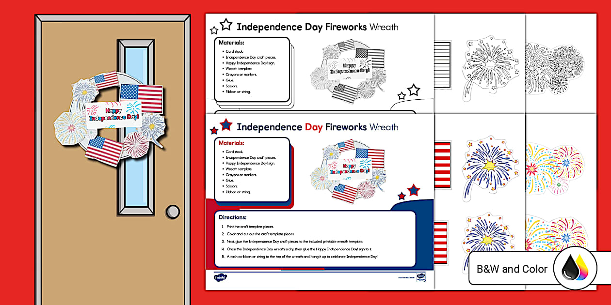 Fun Fireworks Craft for Independence Day | Twinkl USA