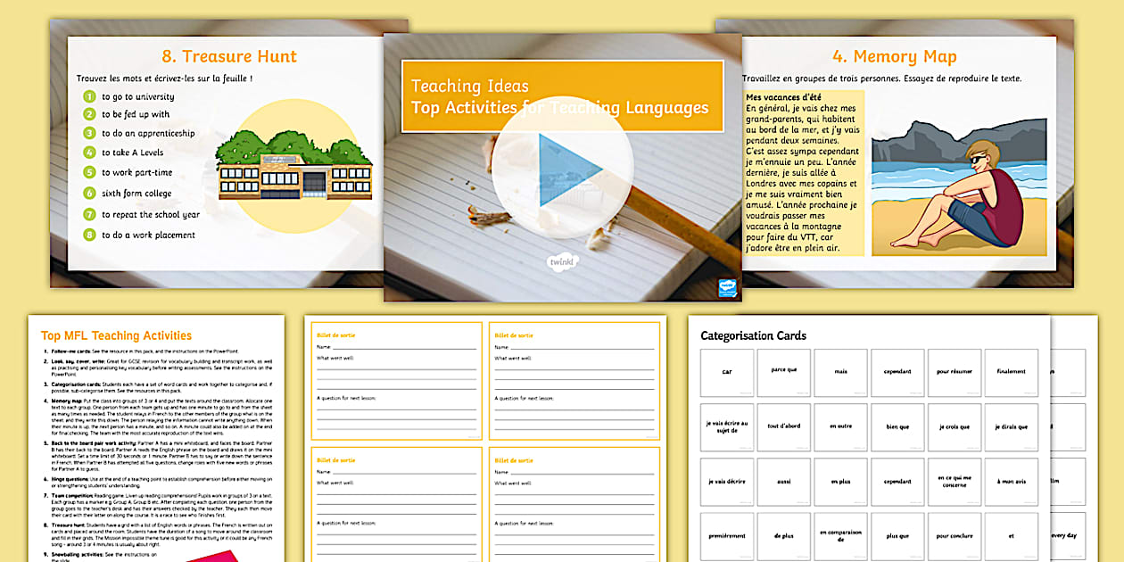 Top 10 MFL Activities: French Teaching Ideas - Twinkl