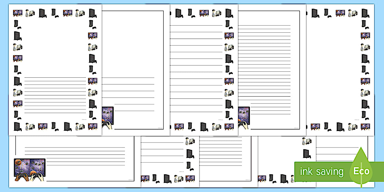 Computer Games Page Border Pack (teacher made) - Twinkl