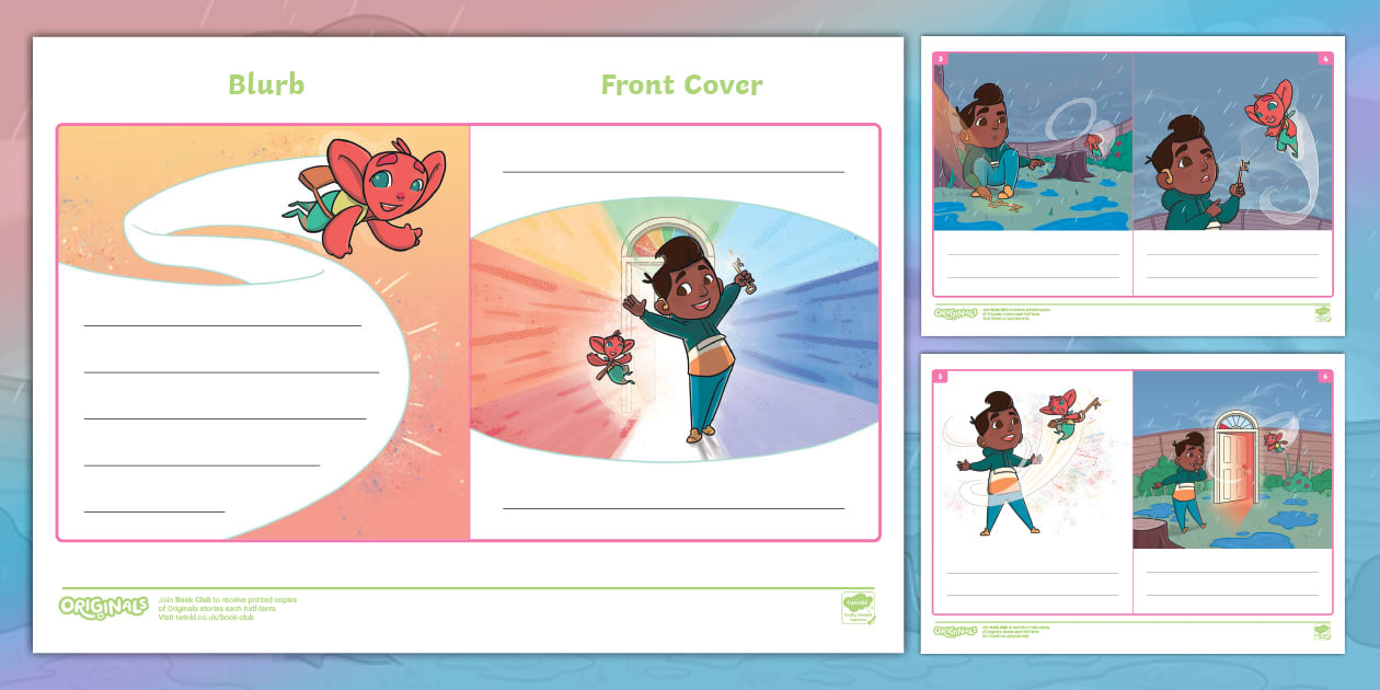 Write the Story: The Boy and the Rainbow Wordless Book