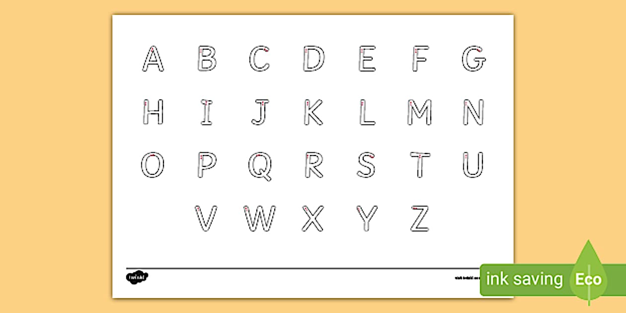 Capital Handwriting | Uppercase Letters Practice Sheet