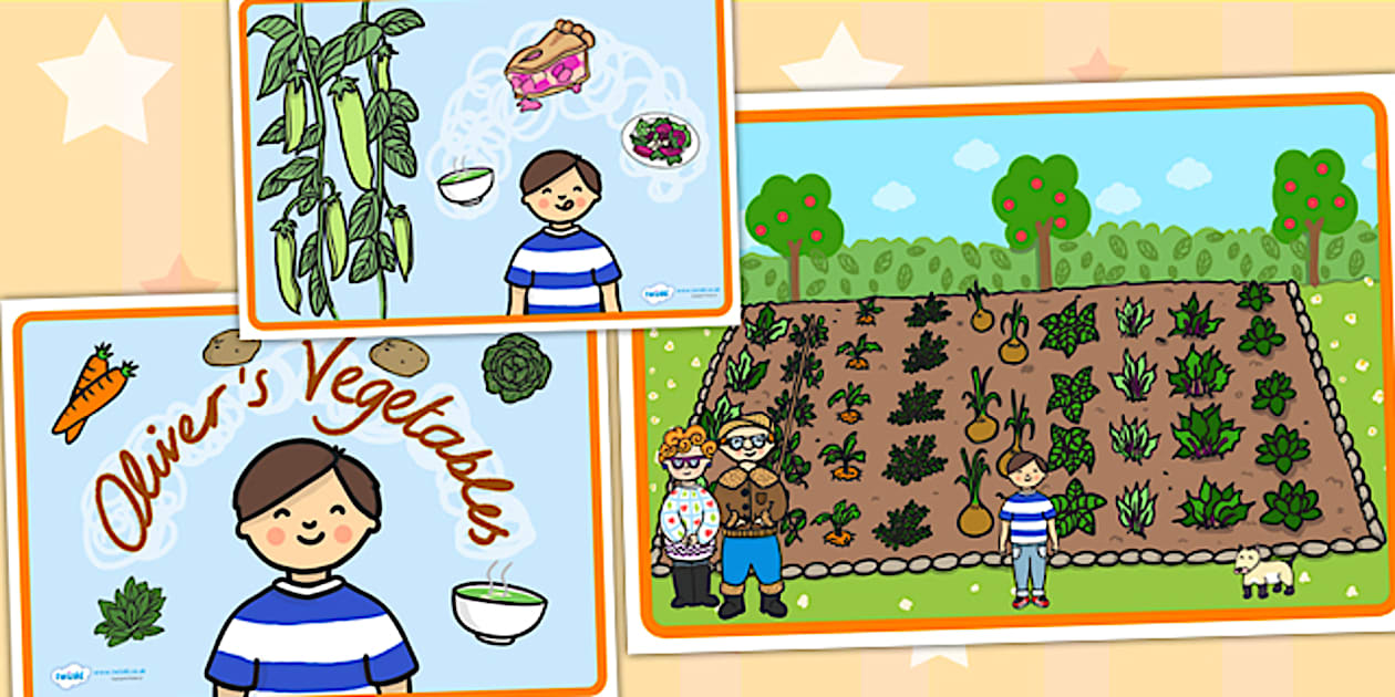 Olivers Vegetables - Story Sequencing Cards (teacher made)