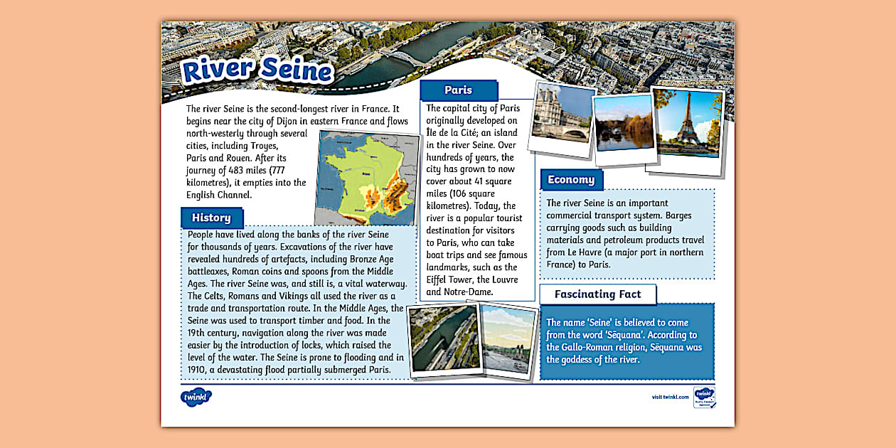 River Seine Fact File | Facts about the River Seine | Twinkl