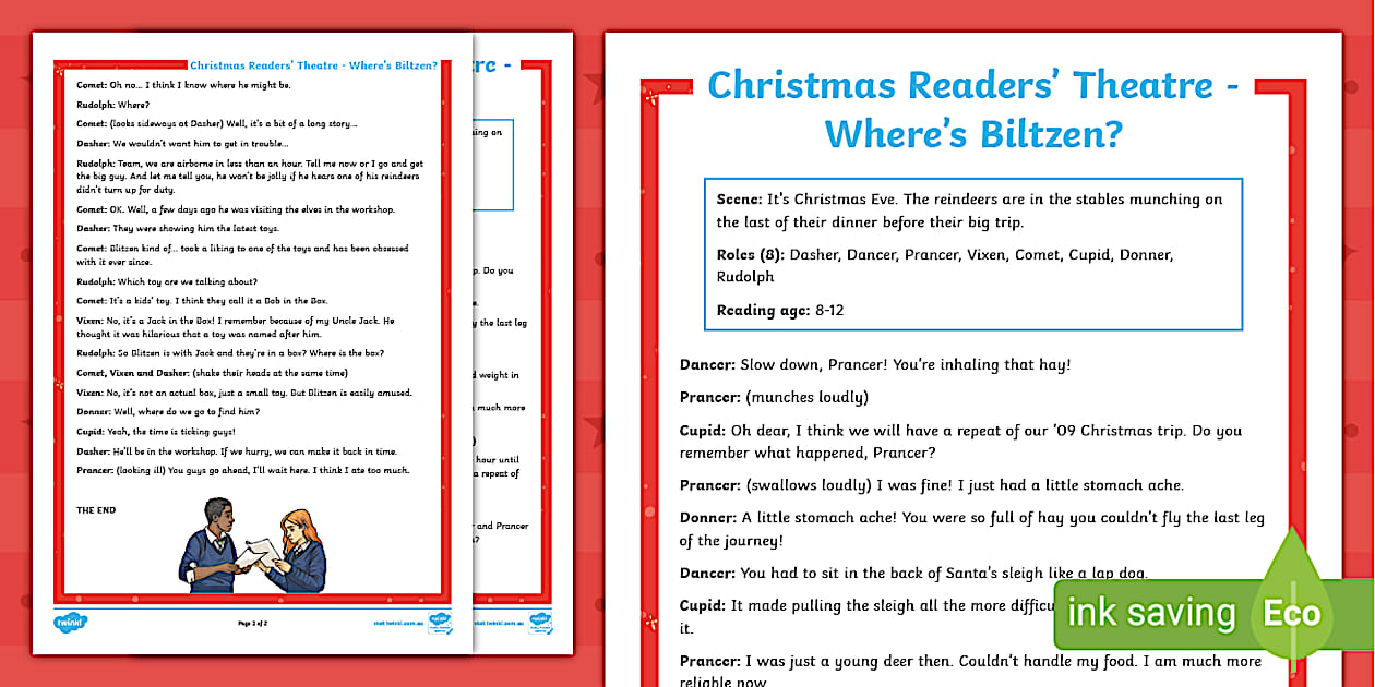 Christmas Reader’s Theatre Script (Teacher-Made) - Twinkl