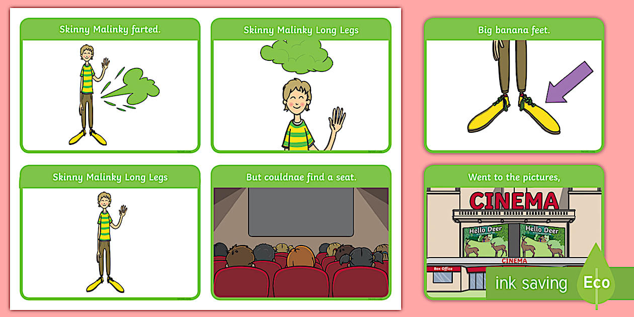 Skinny Malinky Long Legs Story Sequencing Cards - Twinkl