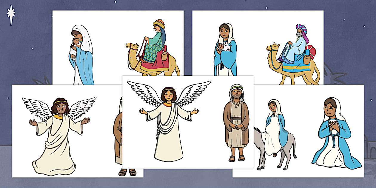 Christmas Editable Nativity Images (teacher made) - Twinkl