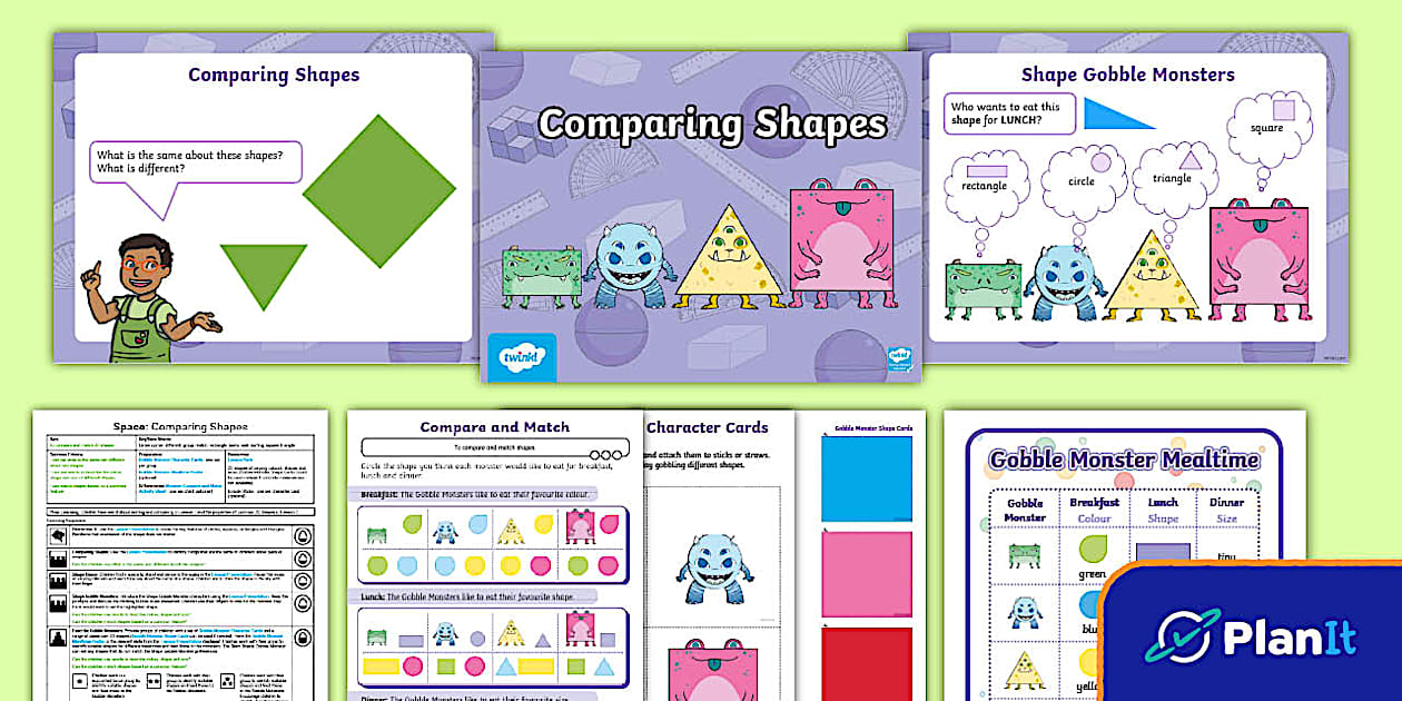 Foundation Space: 2D Shapes Lesson 3 - Twinkl PlanIt Aus