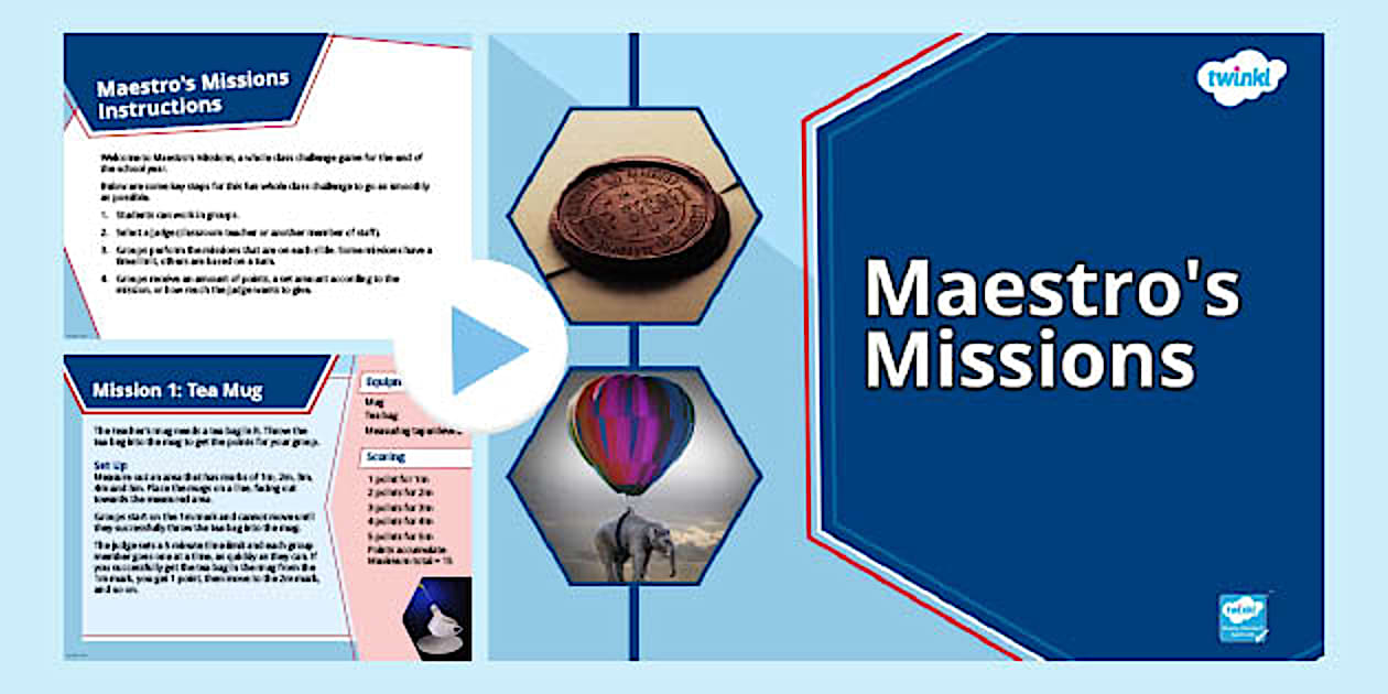 Maestro's Missions: A Years 7 and 8 End-of-Year Challenge Game