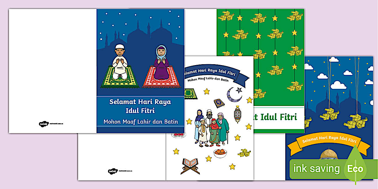 Indonesian Idul Fitri Card Pack (Teacher-Made) - Twinkl