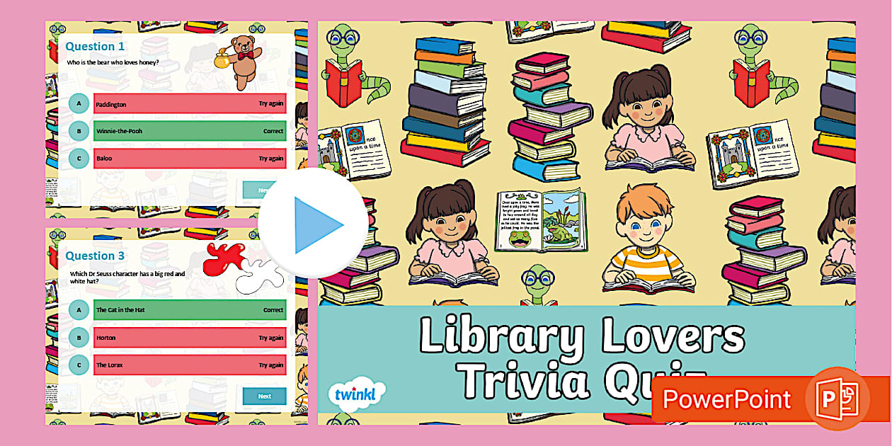 Library Lovers Trivia Quiz F-2 (teacher made) - Twinkl
