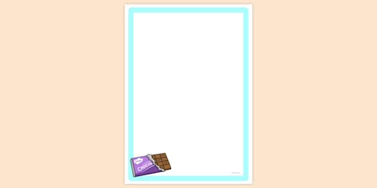 Chocolate Page Border | Page Borders | Twinkl Resources