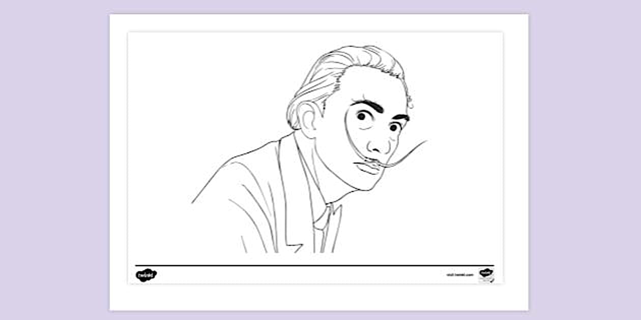 Dali Colouring Sheet | Colouring Sheets (teacher made)