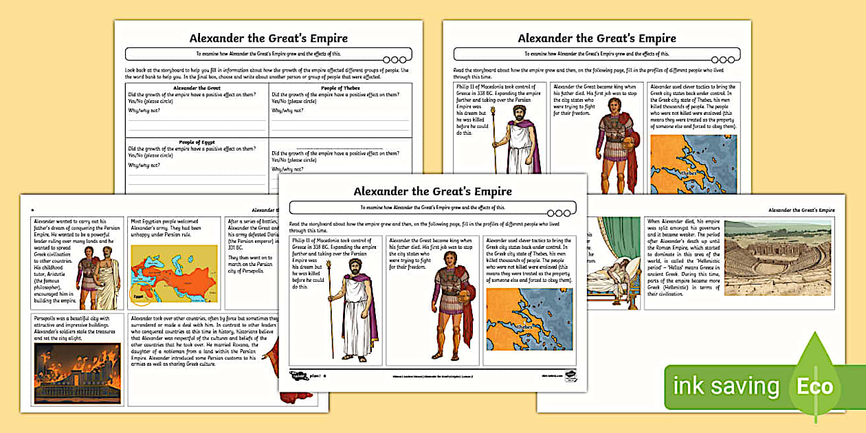 Alexander the Great's Empire Activity (teacher made)